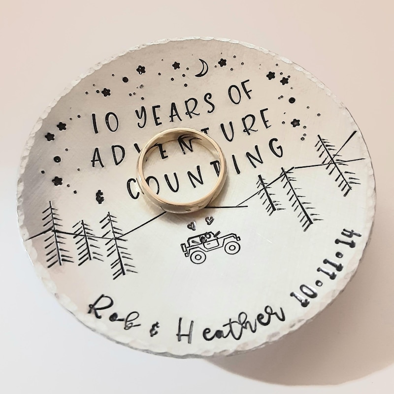 Handstamped Aluminum Ring - Etsy