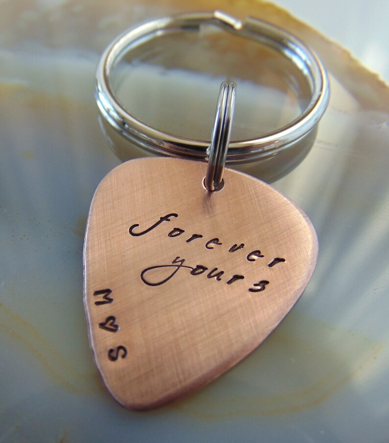 Personalized Guitar Pick Forever Yours Copper Pick - Etsy