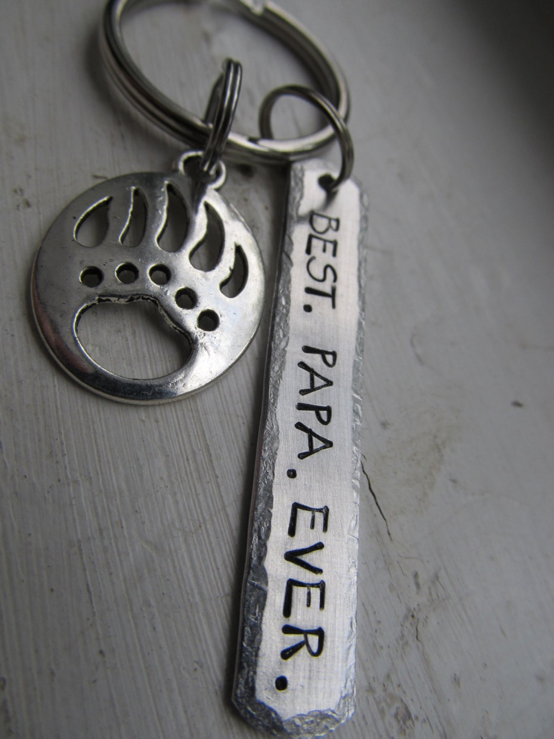 Personalized Key Ring Fathers Key Chain Best Dad Ever Key Ring - Etsy