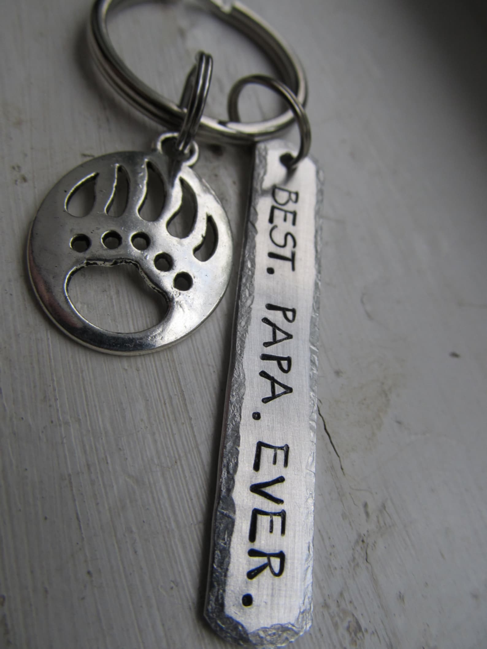 Personalized Key Ring Fathers Key Chain Best Dad Ever Key Ring - Etsy