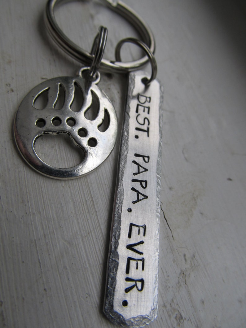 Personalized Key Ring Fathers Key Chain Best Dad Ever Key Ring - Etsy
