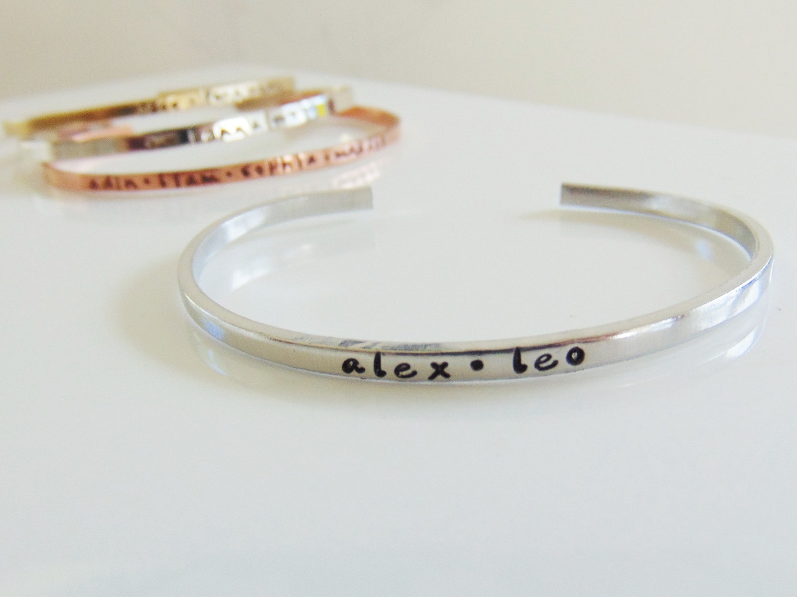 Mother's Day Personalized Bracelet Custom Cuff - Etsy
