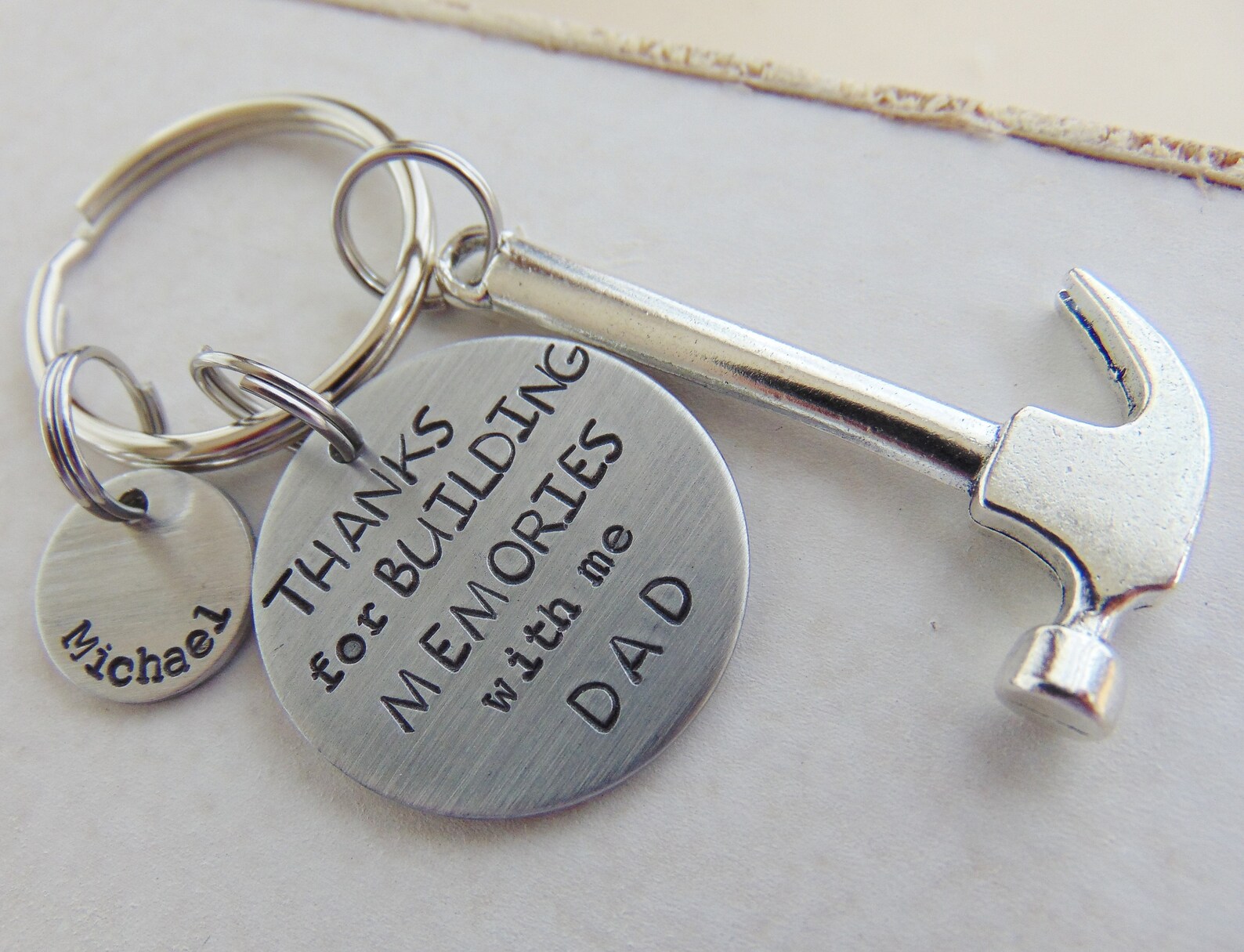 Father's Day Gift Personalized Father's Keychain - Etsy
