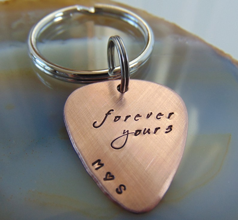 Personalized Guitar Pick Forever Yours Copper Pick - Etsy