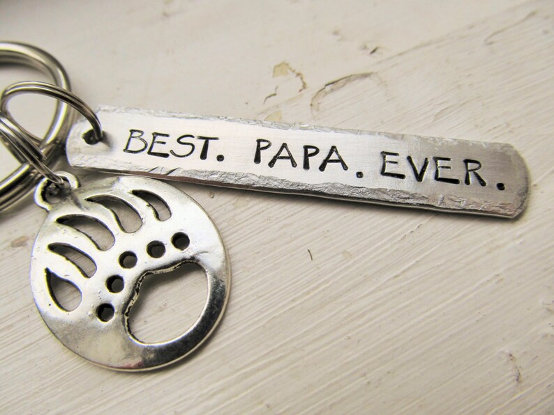 Personalized Key Ring Fathers Key Chain Best Dad Ever Key Ring - Etsy