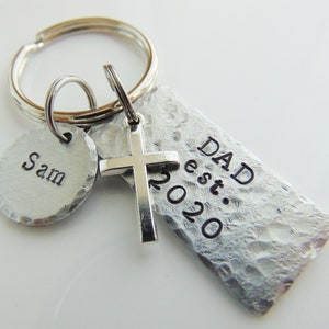 Dad Keychain, Personalized, Father's Day Gift, Father's Keyring, Gift ...