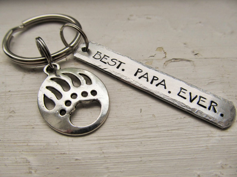 Personalized Key Ring Fathers Key Chain Best Dad Ever Key Ring - Etsy