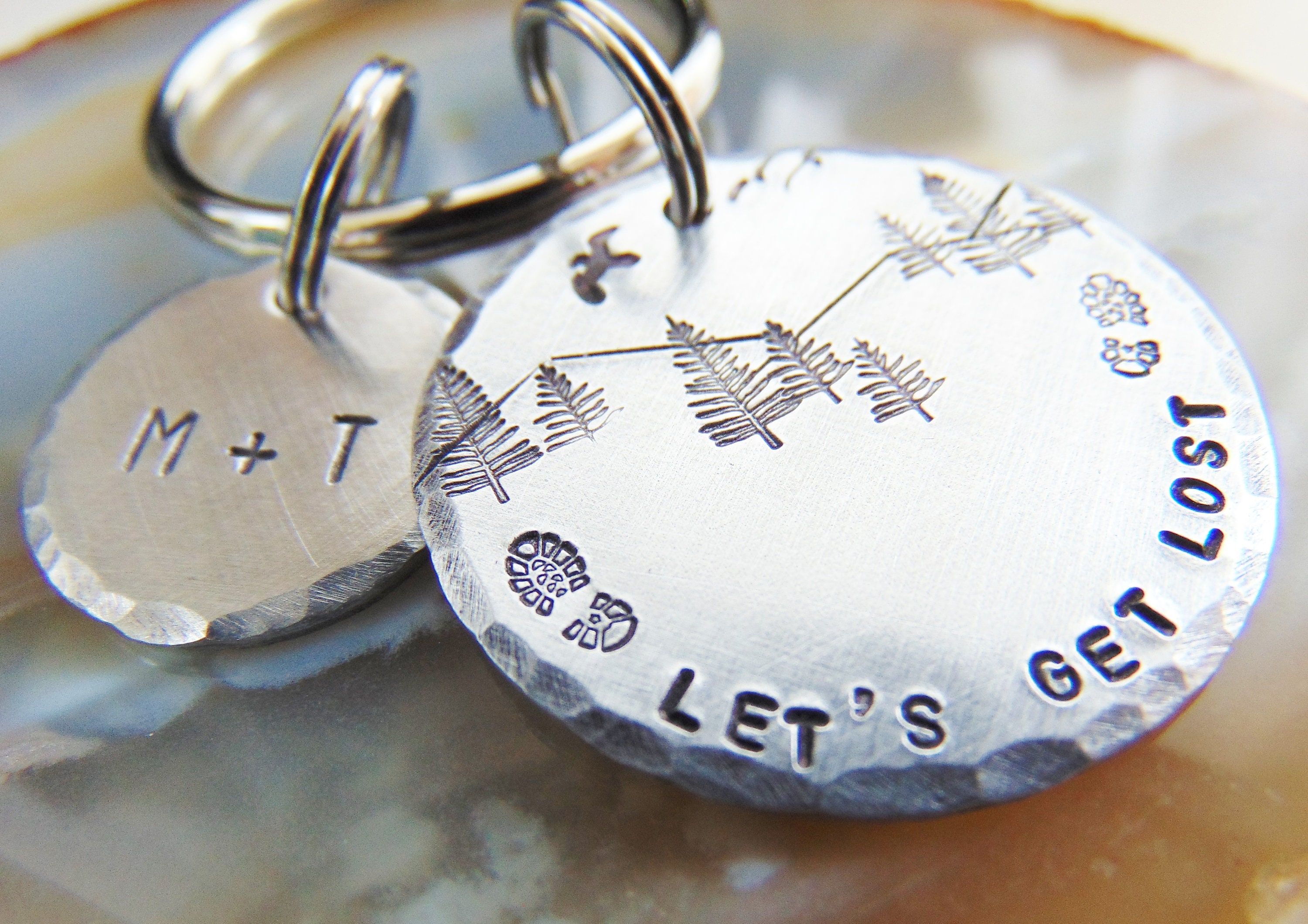 Hiking Key Ring Let's Get Lost Key Chain Mountains | Etsy