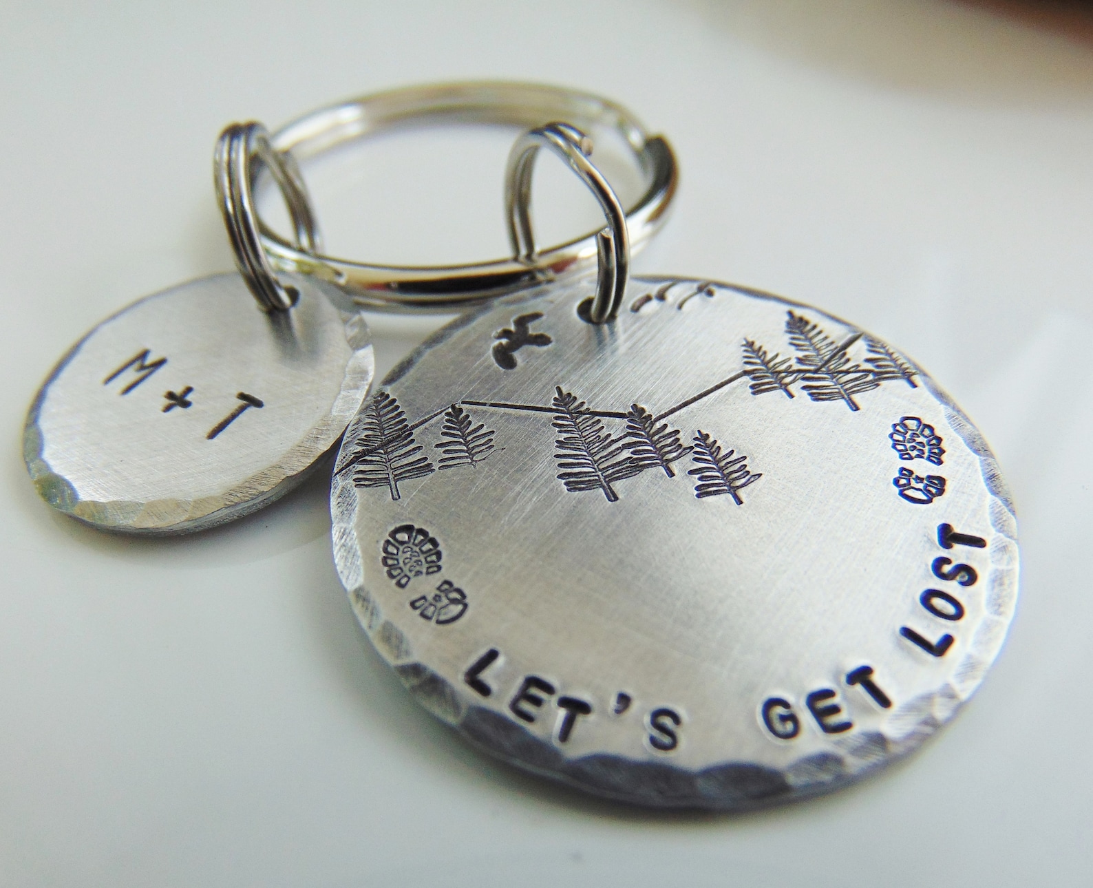 Hiking Key Ring Let's Get Lost Key Chain Mountains - Etsy