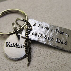 Personalized Dad Key Ring, Father's Day Gift, Father's Gift, Hero ...