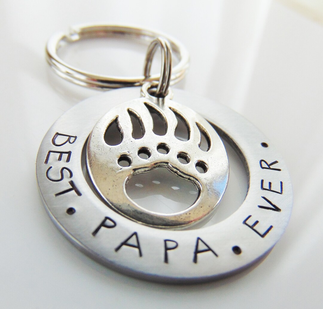 Father's Day Gift, Personalized Father's Day Keychain, Papa Key Ring ...