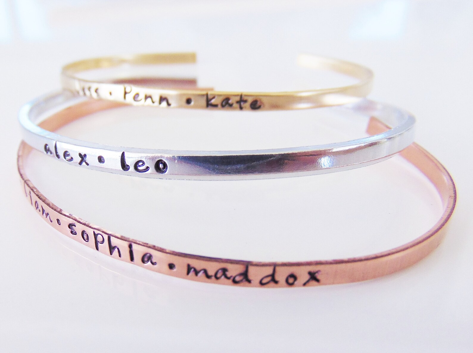 Mother's Day Personalized Bracelet Custom Cuff - Etsy
