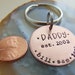 Personalized Daddy Keychain, Father's Day Gift, Dad Key Ring, Gift for ...