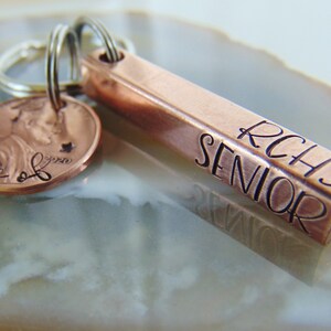 Graduation Gift, High School Graduation Keychain,senior Gift, Copper ...