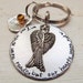 Personalized Memorial Key Ring, Angel Wings Key Ring, Handstamped ...