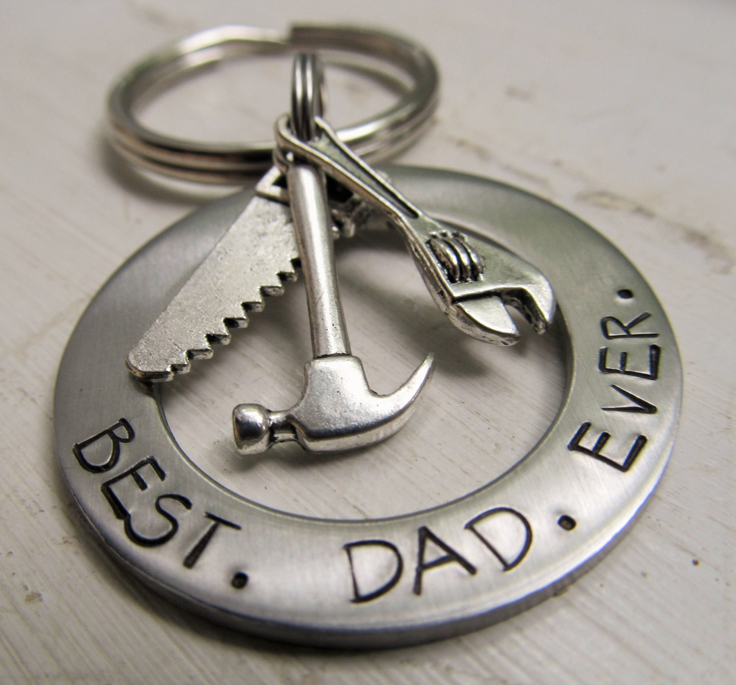 Father's Day Gift, Personalized Father's Keychain, Tool Key Ring, Dad Key Ring, Gift for Him ...