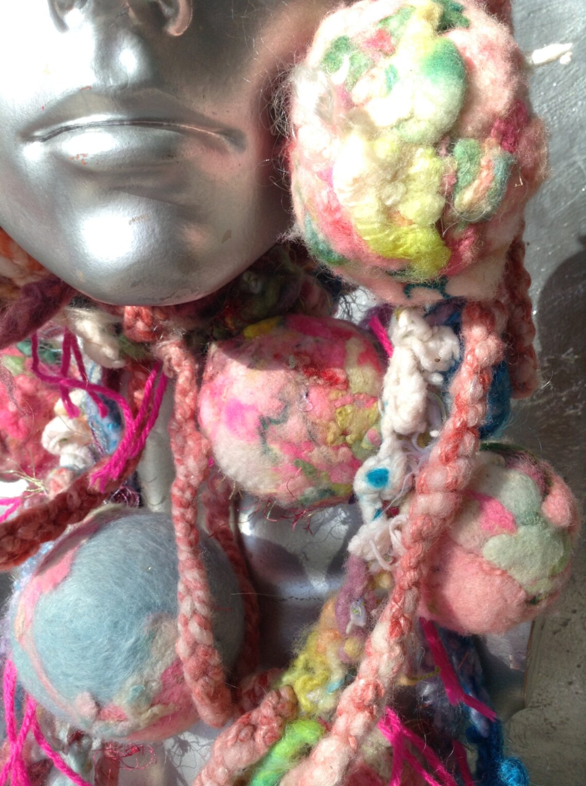 Magic 16 felted balls scarf thing | Etsy