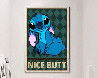 Stitch Toilet Canvas - Etsy