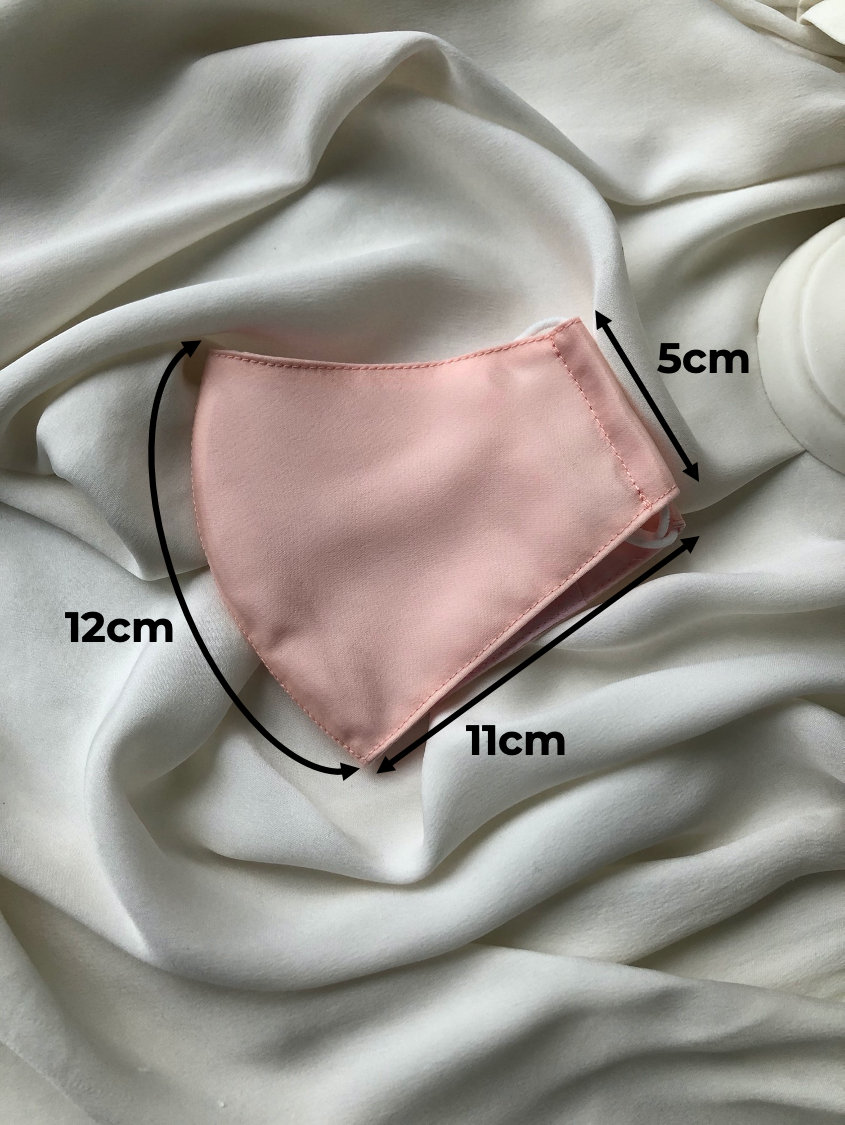 Ladies Small Face Mask in Taupe Lace and Cotton Lining With PM2.5 ...