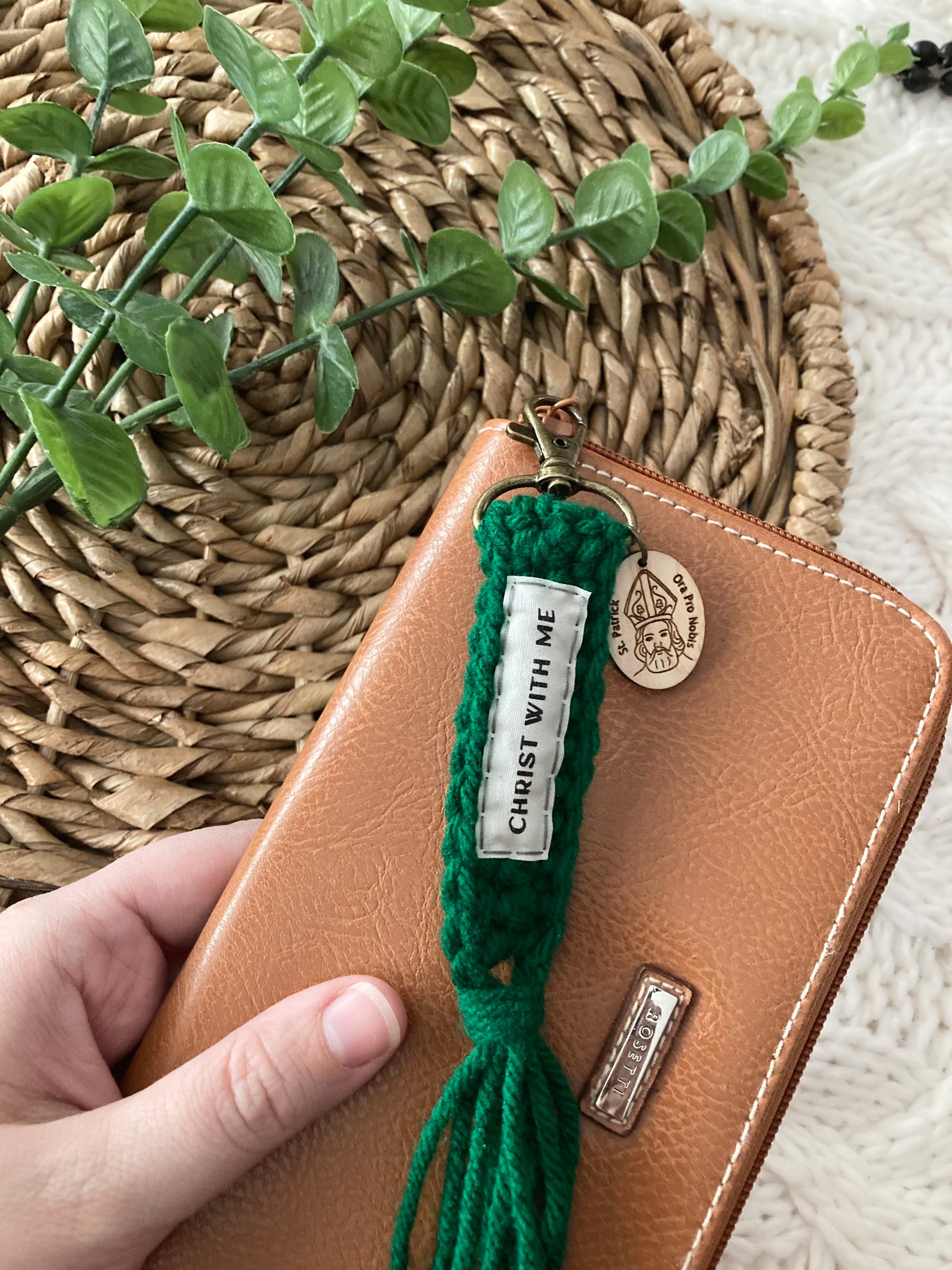 Keychain. Saint Keychain With Charm. Saint Patrick Keychain. - Etsy
