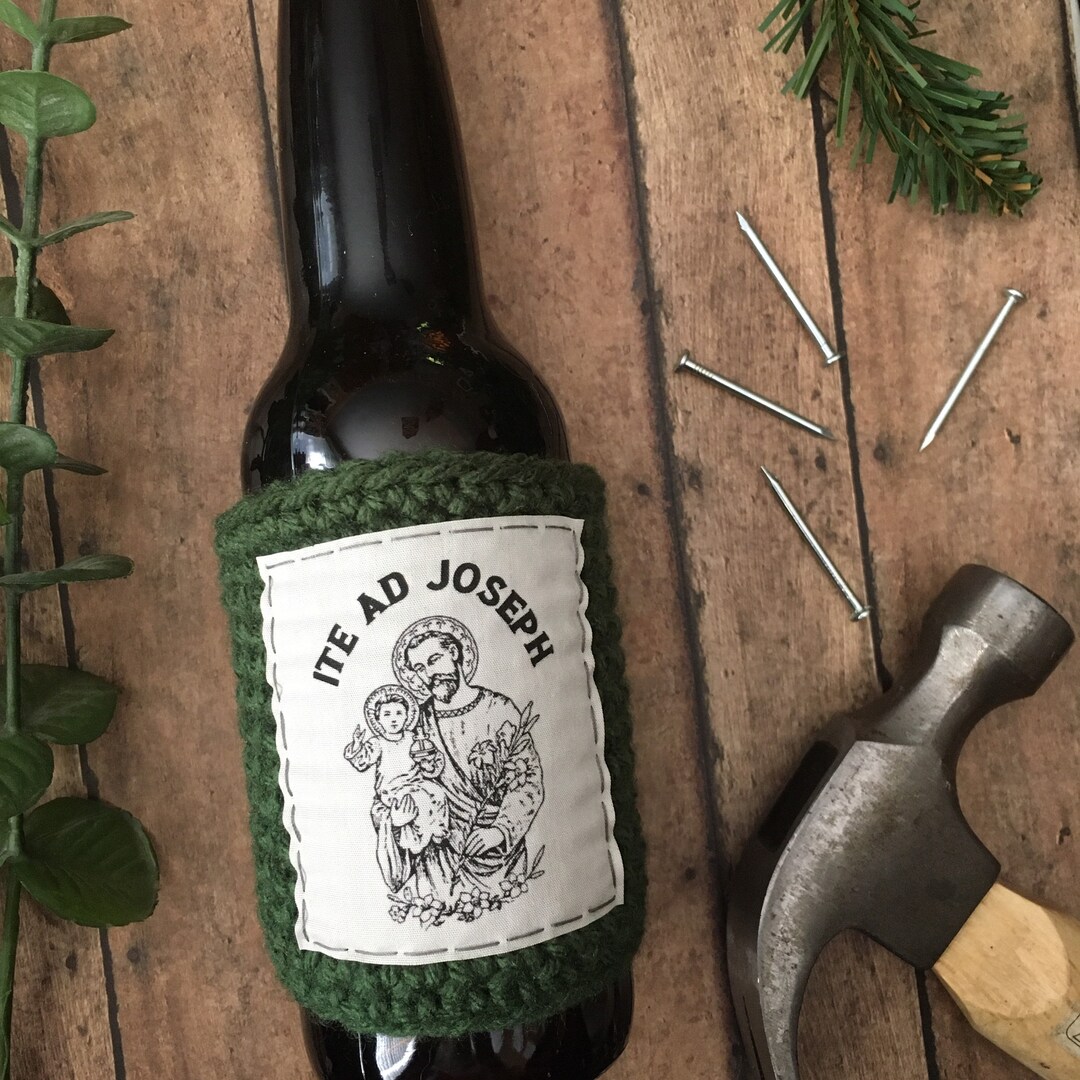 Beer Cozy. St. Joseph Gift. Catholic Gifts for Men. Catholic Saints ...