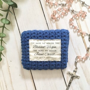 Rosary pouch. Catholic gifts. Catholic rosary bag. Rosary | Etsy