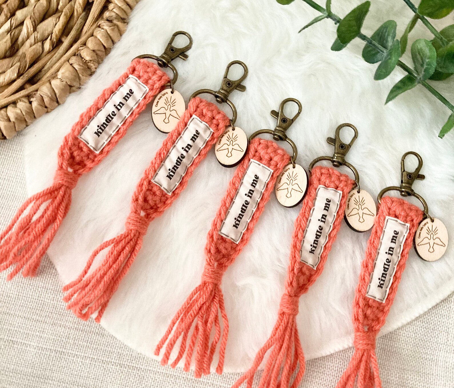 Keychain. Holy Spirit Keychain. Tassel Keychain. Catholic - Etsy