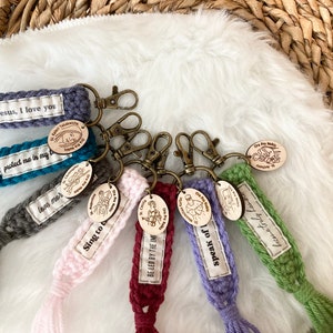 Saint Keychain - Catholic Saints Collection 3. Keychain With Charm ...