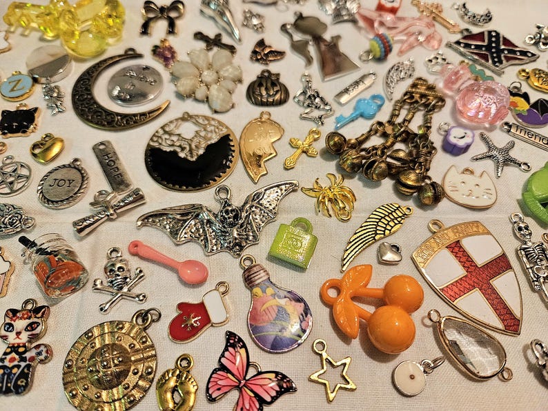 Vintage to Modern Charms & Pendants Lot - 100 Pieces (269) - Etsy
