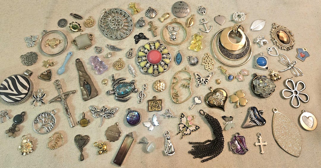 100+ Vintage to Modern Mixed Random Charms or Pendants Lot (109) - Etsy