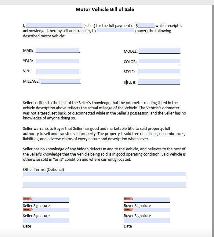 motor-vehicle-bill-of-sale-form-instant-printable-digital-download