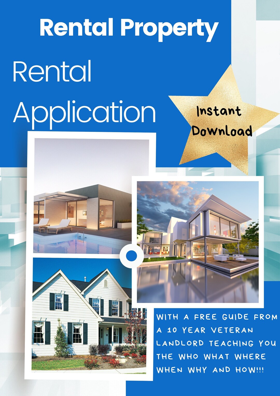 Rental Property Application Form With FREE Complete Guide!! Fillable ...
