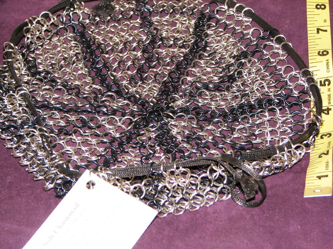 Large Chain Mail Dice Bag W/ooak Color Web Pattern - Etsy