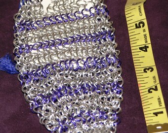 Large Chain Mail Dice Bag W/ooak Color Web Pattern | Etsy