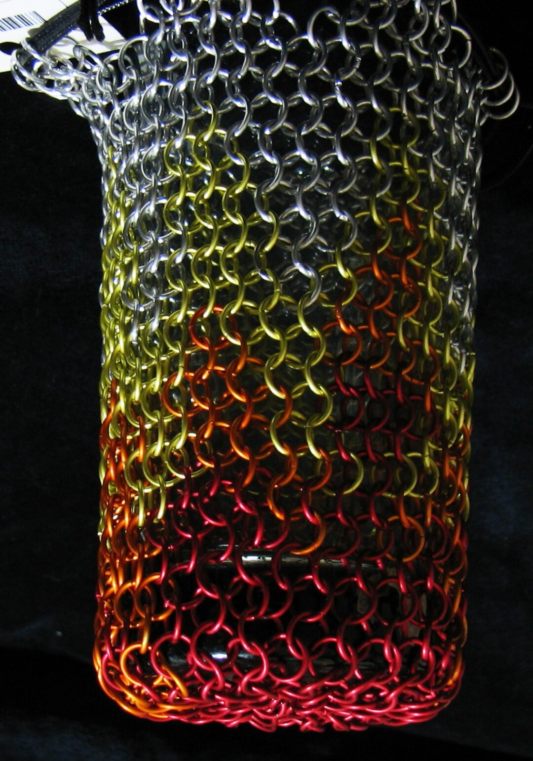 Custom Chainmail Dice Bag W/flame Pattern OOAK - Etsy