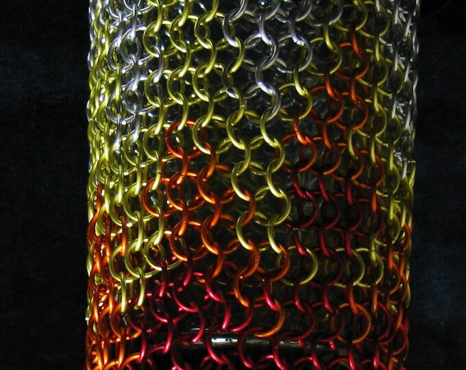 Custom Chainmail Dice Bag W/flame Pattern OOAK - Etsy