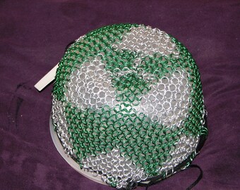 Large Chain Mail Dice Bag W/ooak Color Web Pattern | Etsy