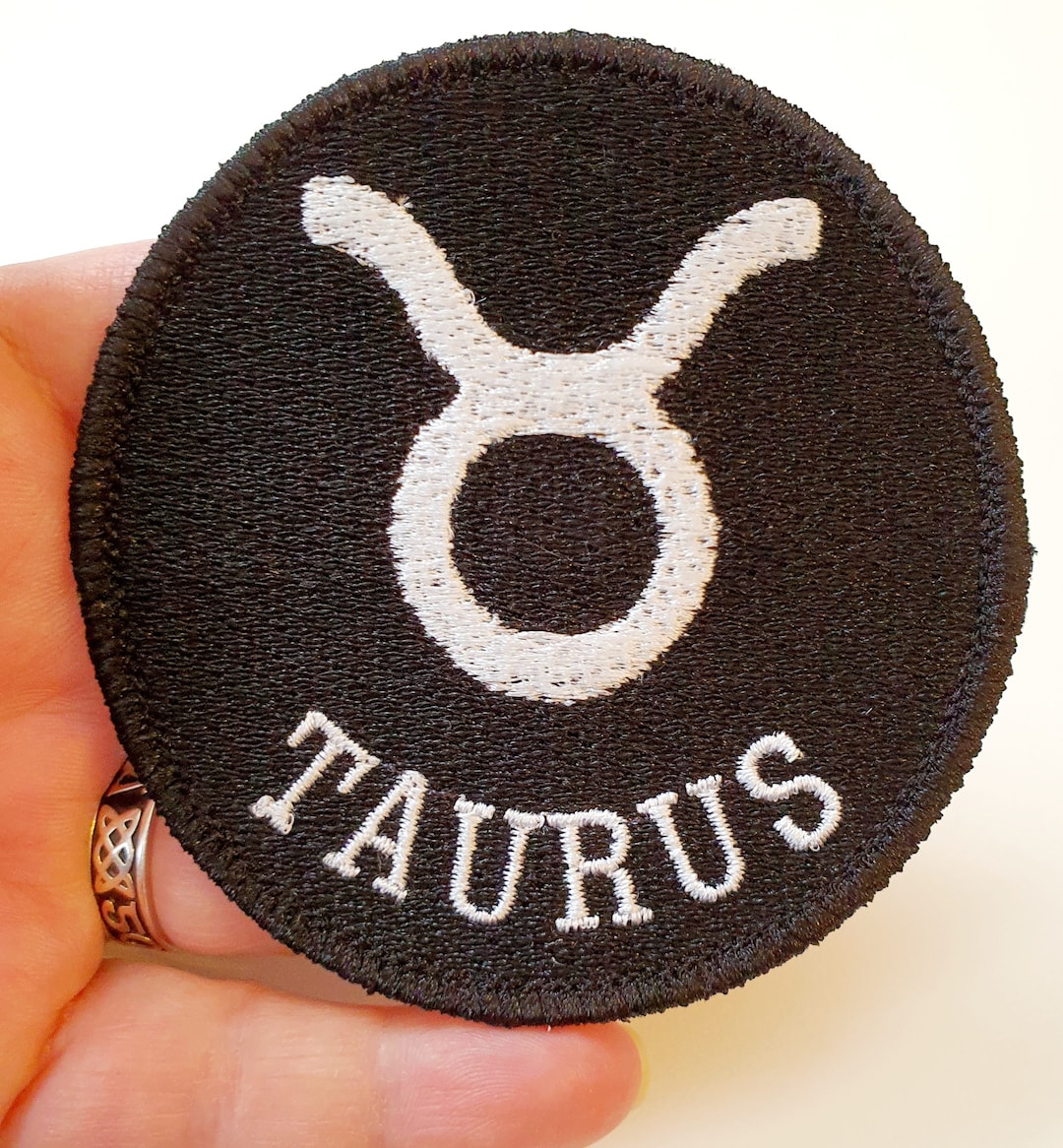 Taurus Symbol Iron-on Patch, Zodiac Sign, Embroidered Patch - Etsy