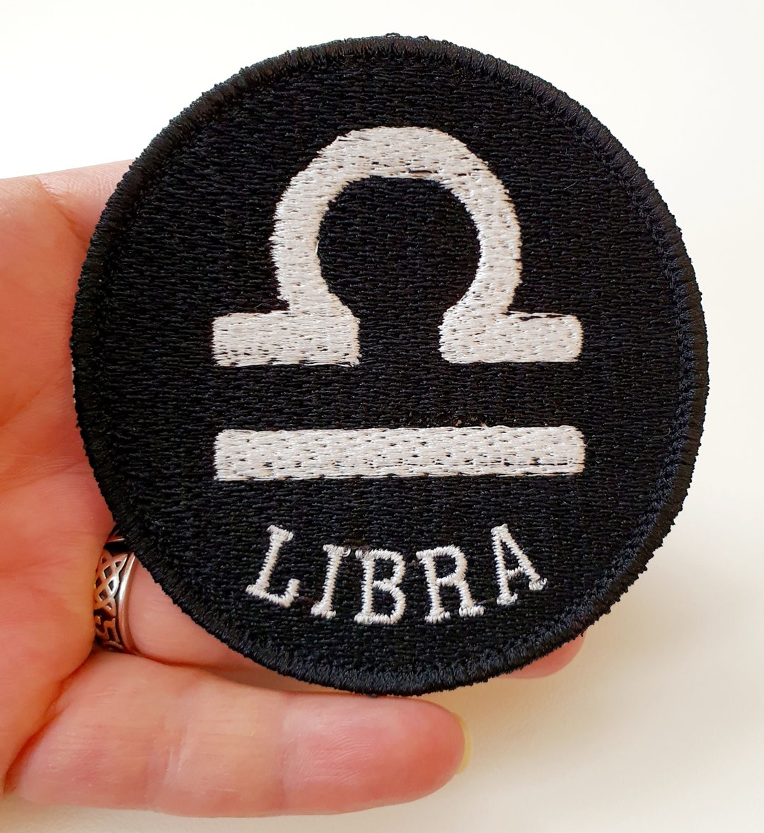 Libra Symbol Iron-on Patch Zodiac Sign Embroidered Patch - Etsy
