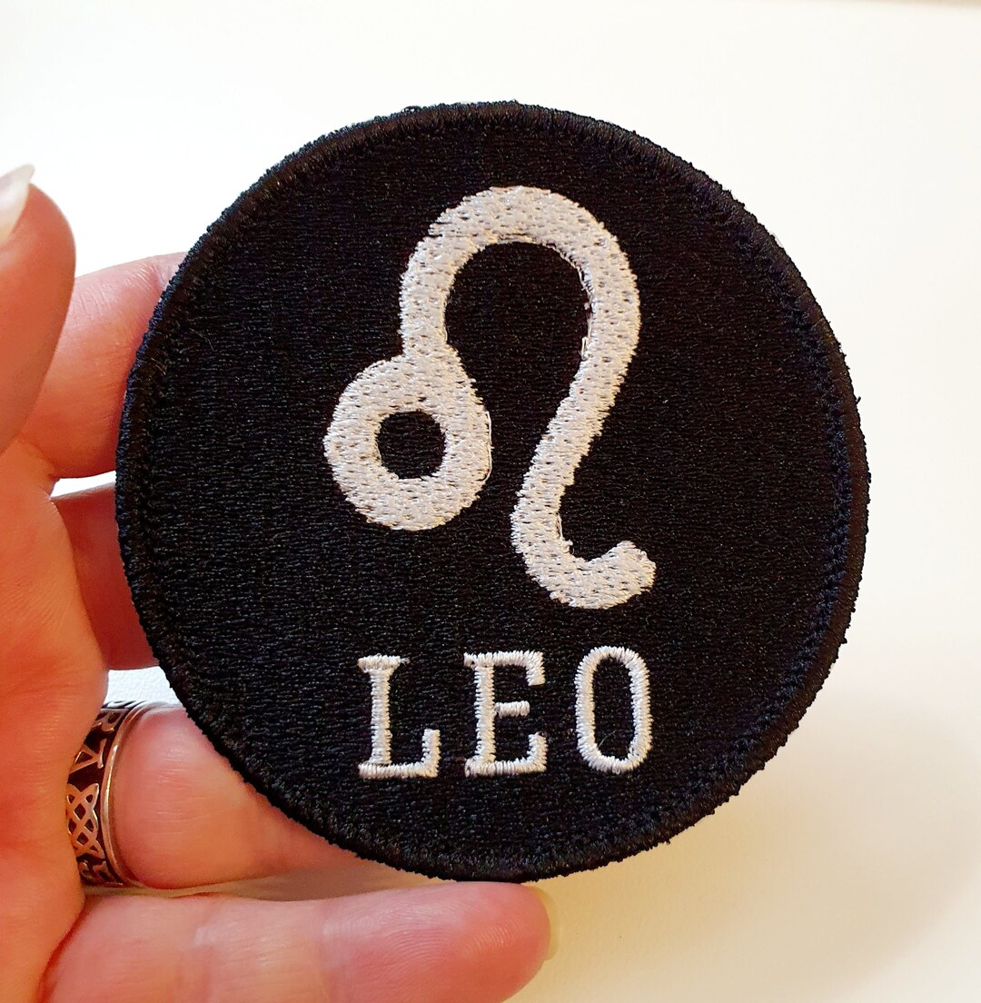 Leo Symbol Iron-on Patch, Zodiac Sign, Embroidered Patch - Etsy