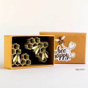 Bee Happy Matchbox Diorama - Etsy