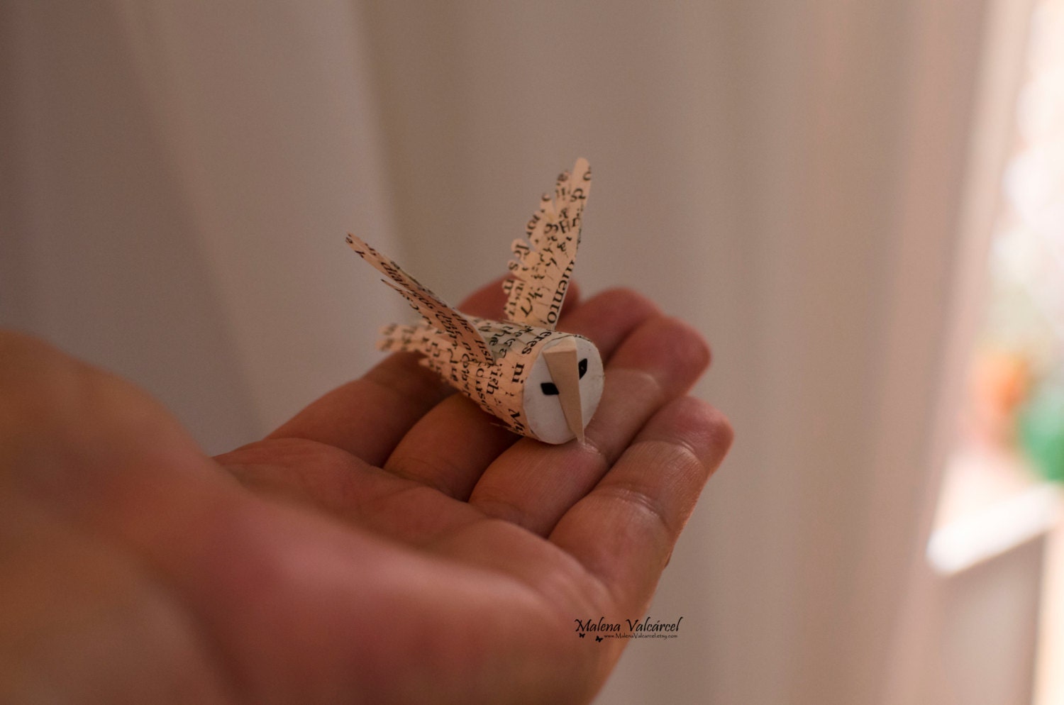 Buho de papel 3D Pájaro de papel Buho - Etsy México