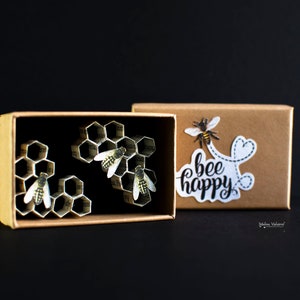 Bee Happy Matchbox Diorama - Etsy