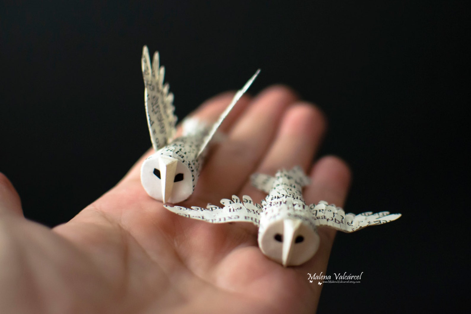 Buho de papel 3D Pájaro de papel Buho - Etsy México