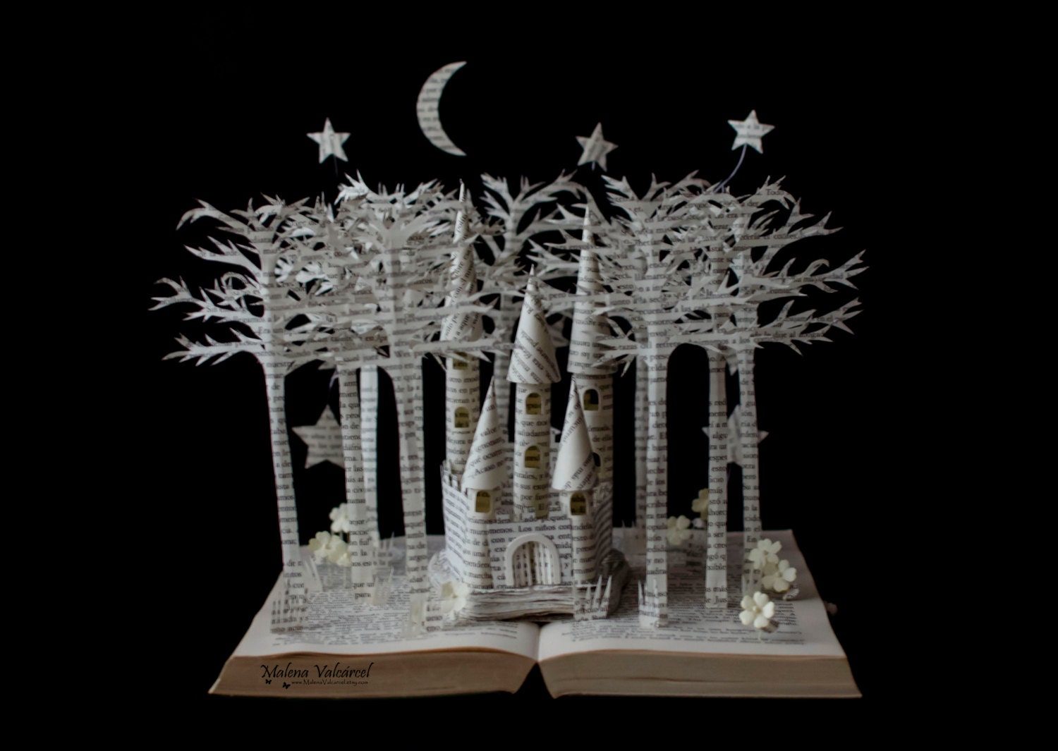 Fairytale Castle Book Sculpture Book Art Altered Book - Etsy UK