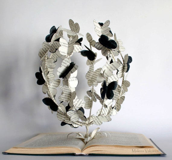 Book Art Sculpture Tree