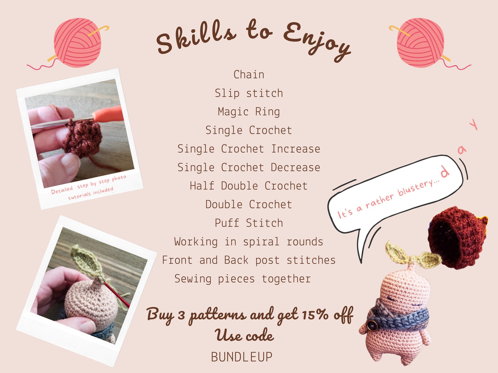 Crochet Amigurumi Baby Oak Acorn Forest Spirit PDF Pattern Enchanted ...