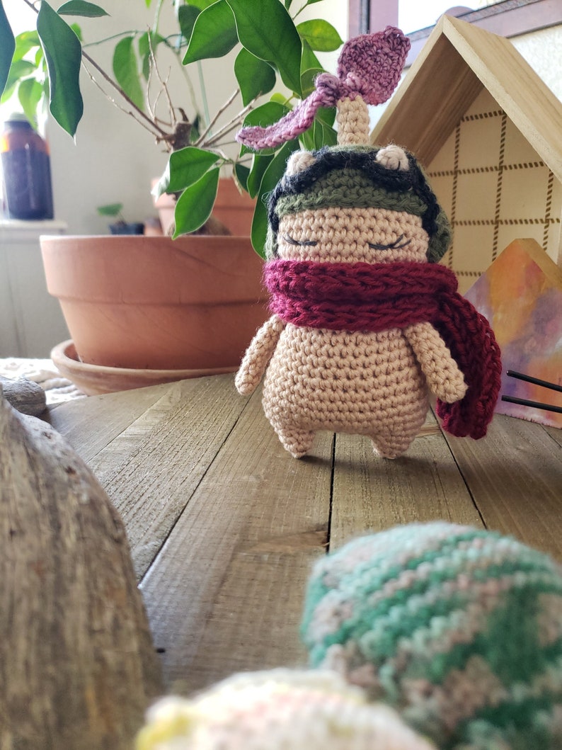 Crochet Pattern, Baby Maple Seed Amigurumi Aviator Doll, Fall, PDF ...