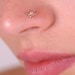 Flower Nose Stud 14k Gold Indian Nose Piercieng Nose Screw - Etsy
