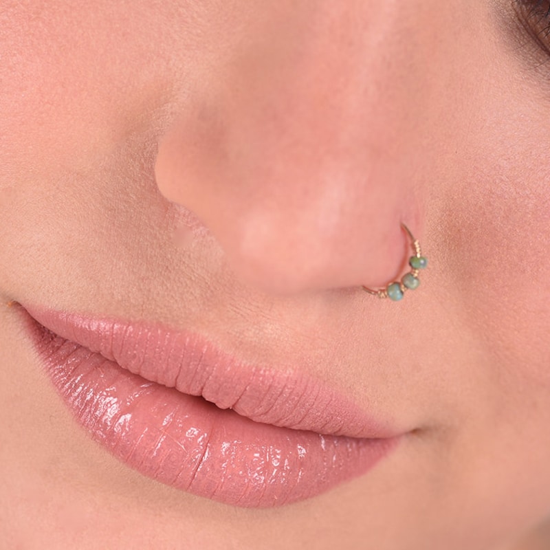 Thin Nose Ring - Etsy